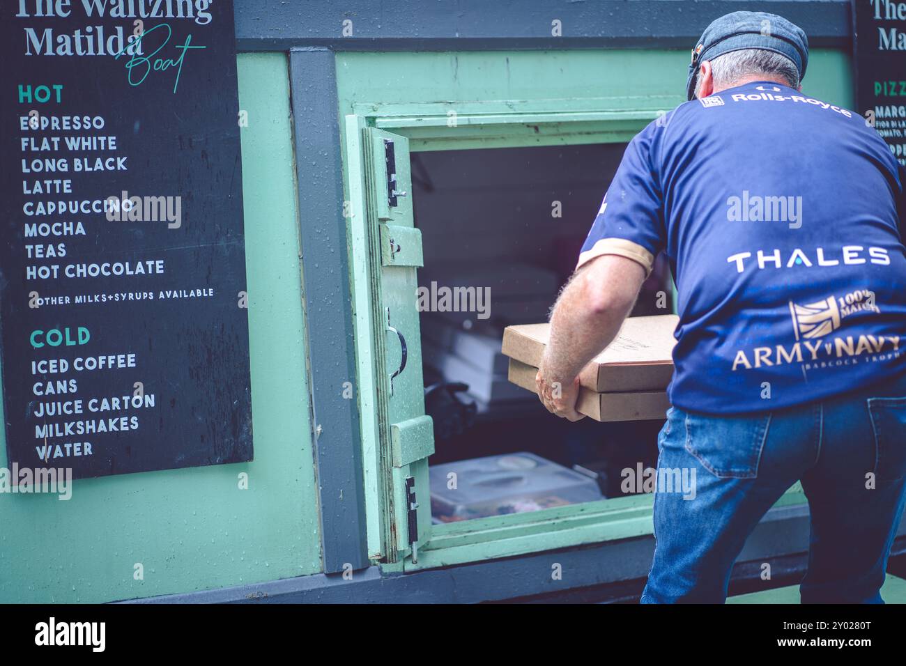 The Waltzing Matilda Boat, Marple Stock Photo - Alamy