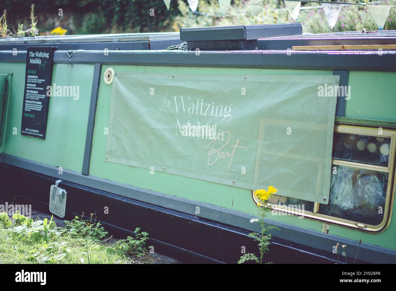 The Waltzing Matilda Boat, Marple Stock Photo - Alamy