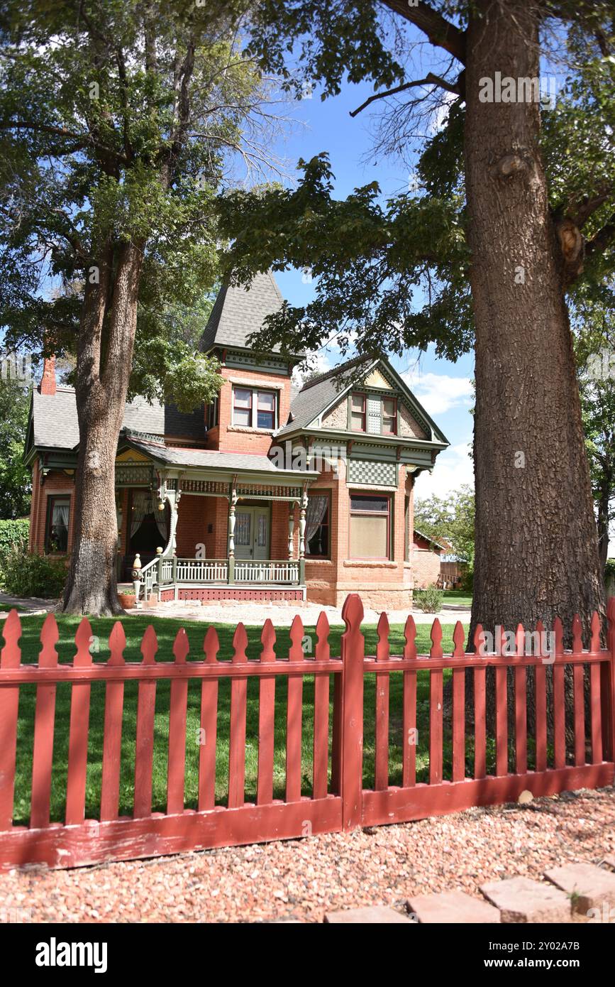 Kanab, Utah. U.S.A.8/12/2024. The Kanab Heritage House Museum, also ...