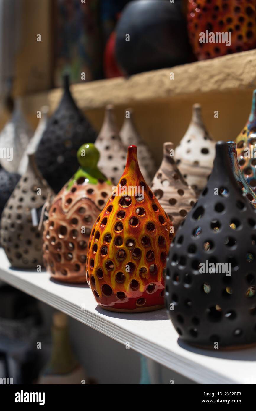 Traditional creten village Margarites famous for handmade ceramics ...