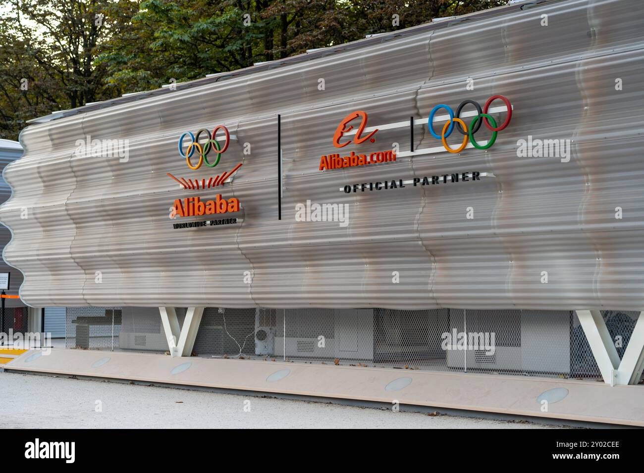 Paris, France - Aug 10, 2024: Alibaba Wonder Avenue Olympic Experience ...
