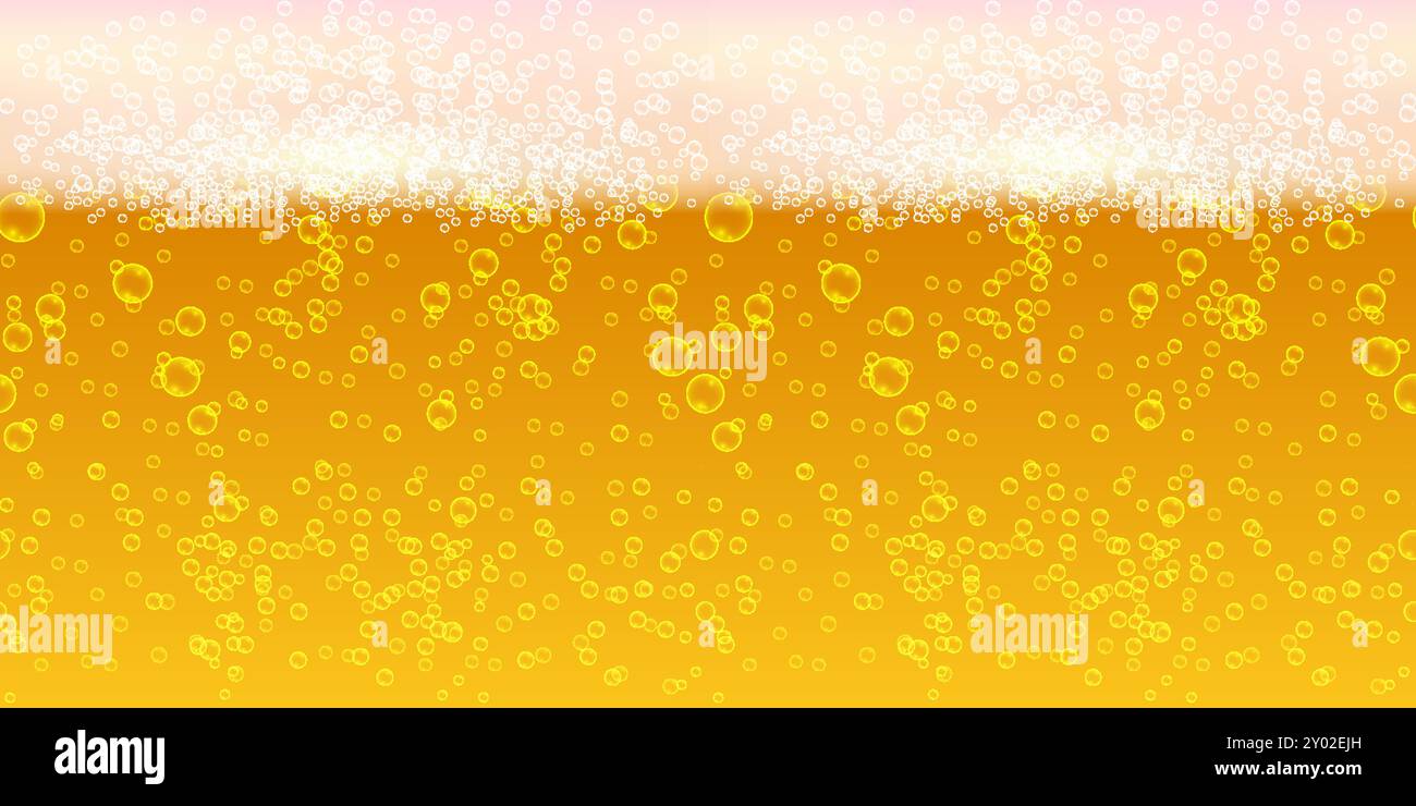 Realistic beer texture. Alcohol drink foam border Stock Vector Image ...