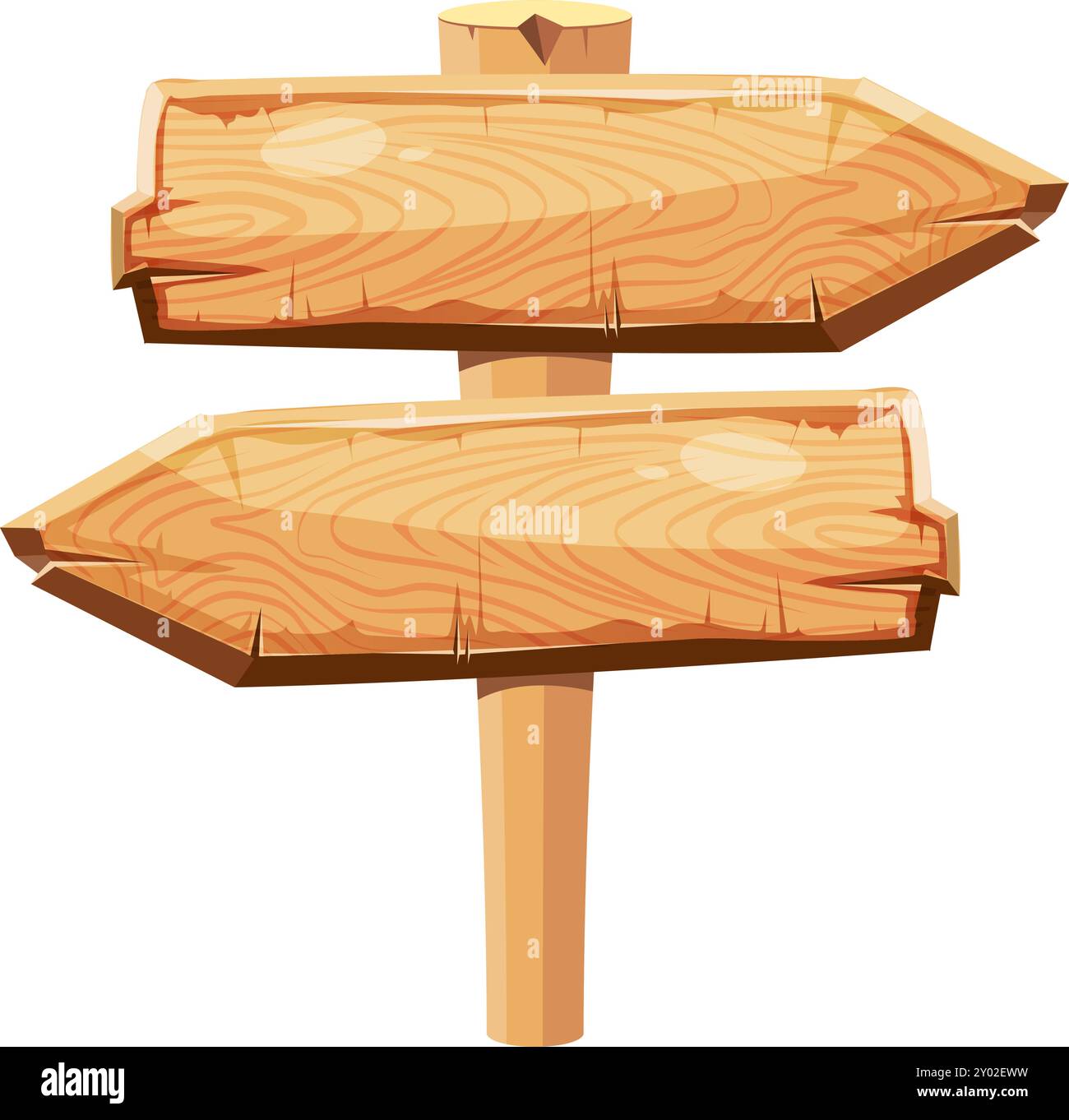 Illustration cartoon wood arrows sign hi-res stock photography and ...