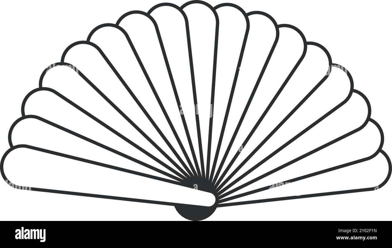 Paper fan, japan Black and White Stock Photos & Images - Alamy