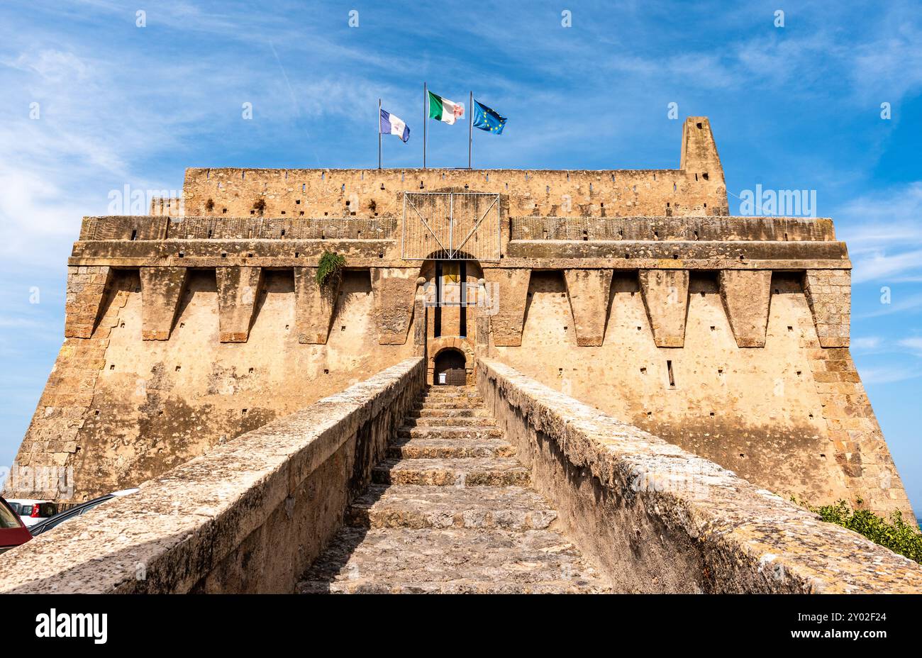 Front view of Spanish Fortress, coastal fortification built in late ...