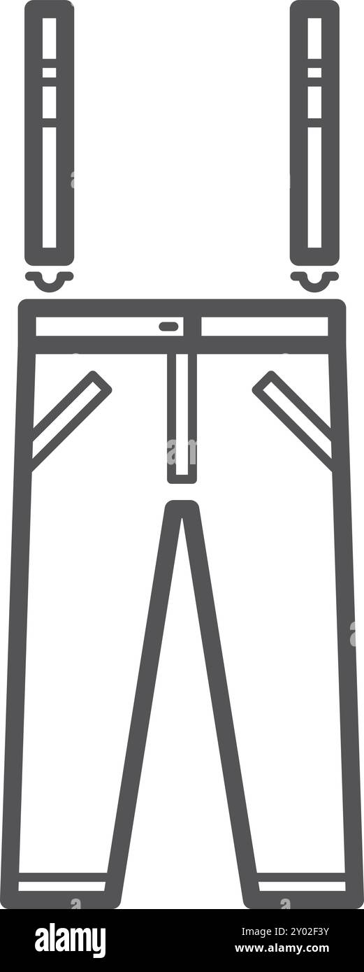 Suspenders icon hi-res stock photography and images - Alamy