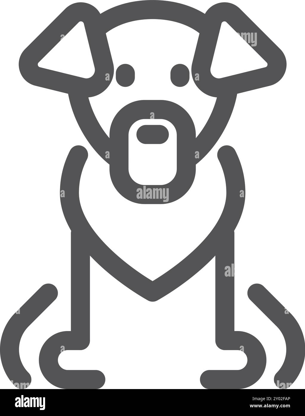 Dog line icon. Pet symbol. Puppy sign Stock Vector Image & Art - Alamy