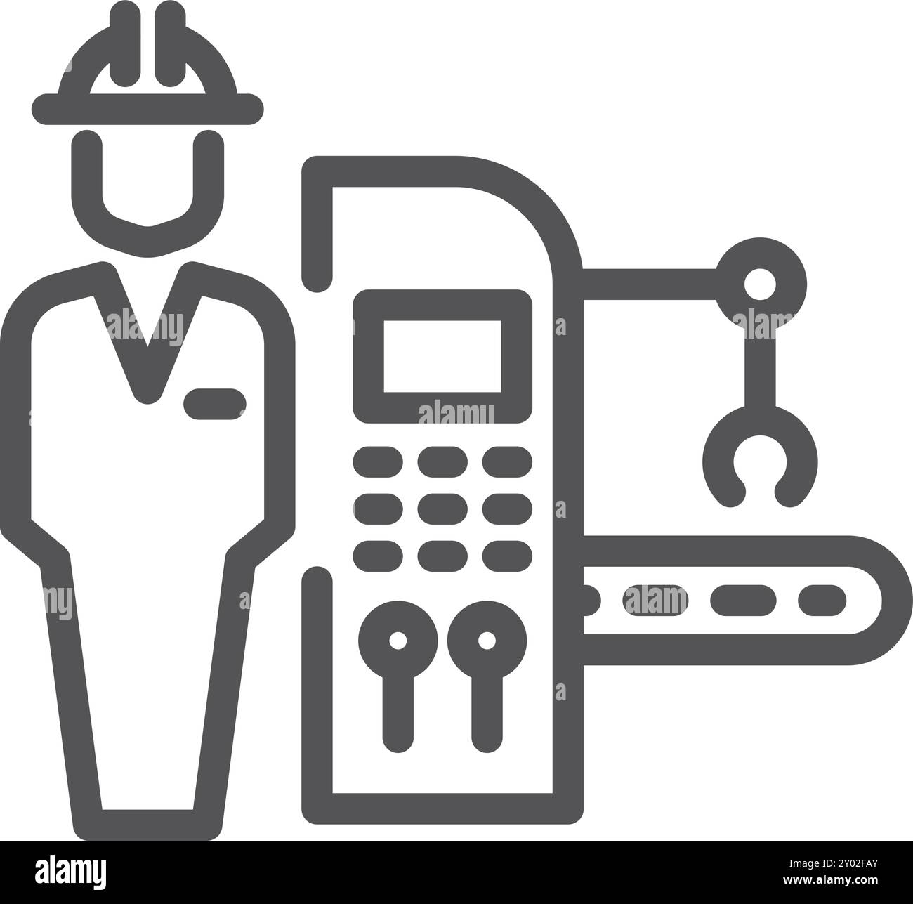 Industrial machinery production Black and White Stock Photos & Images ...