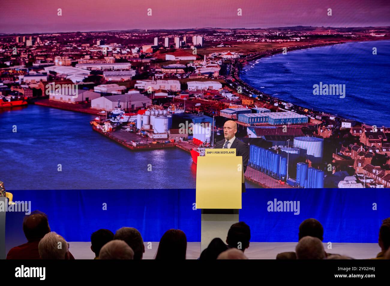 Edinburgh, United Kingdom 31st Aug 2024. Stephen Flynn, Leader of the ...