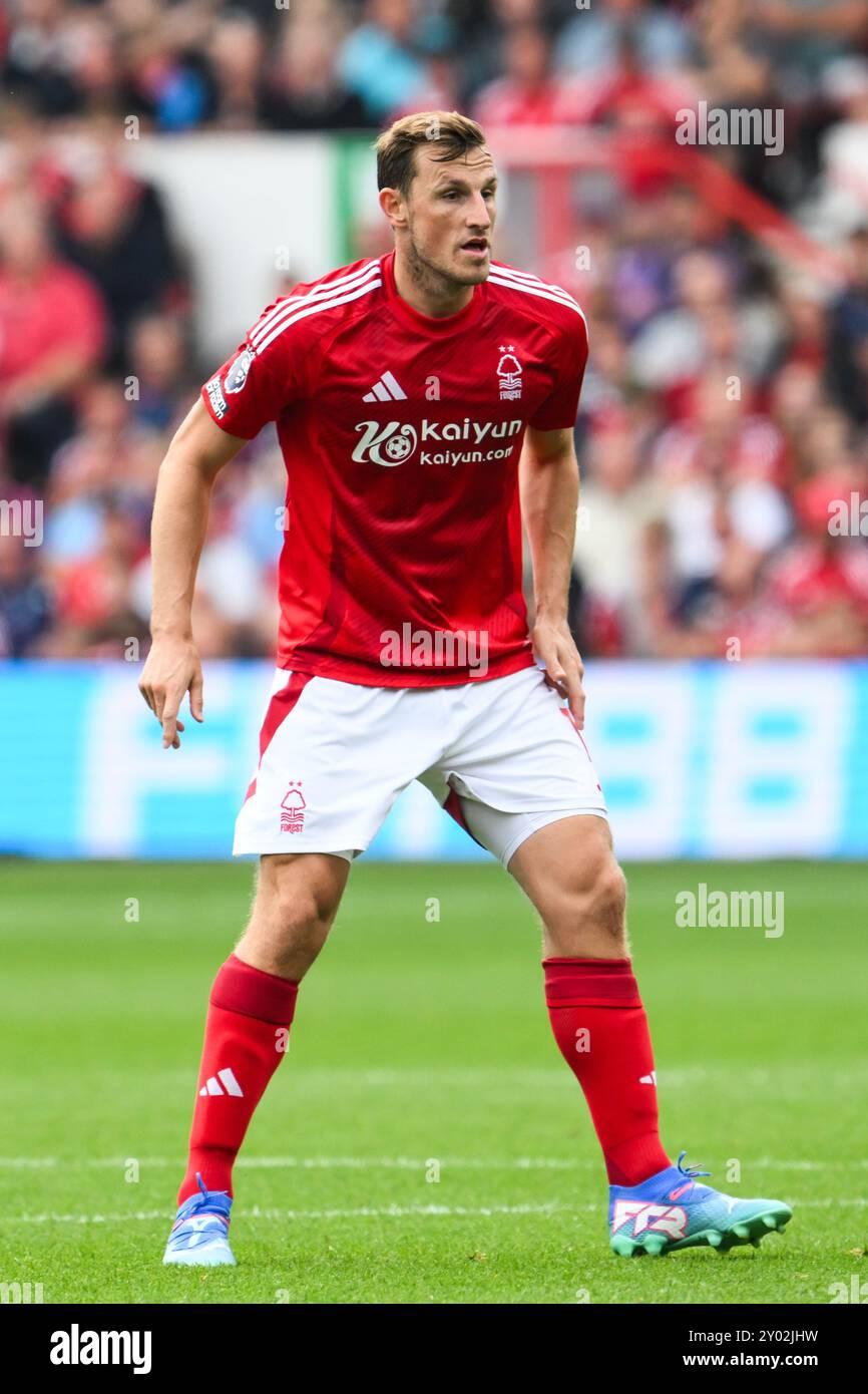 Chris Wood of Nottingham Forest during the Premier League match ...