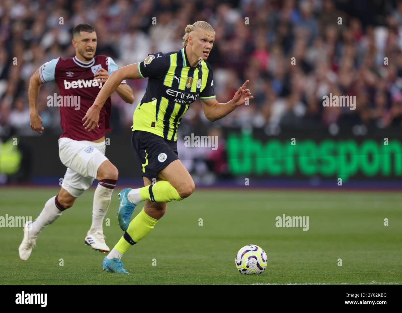 Erling haaland manchester city west ham hi-res stock photography and ...