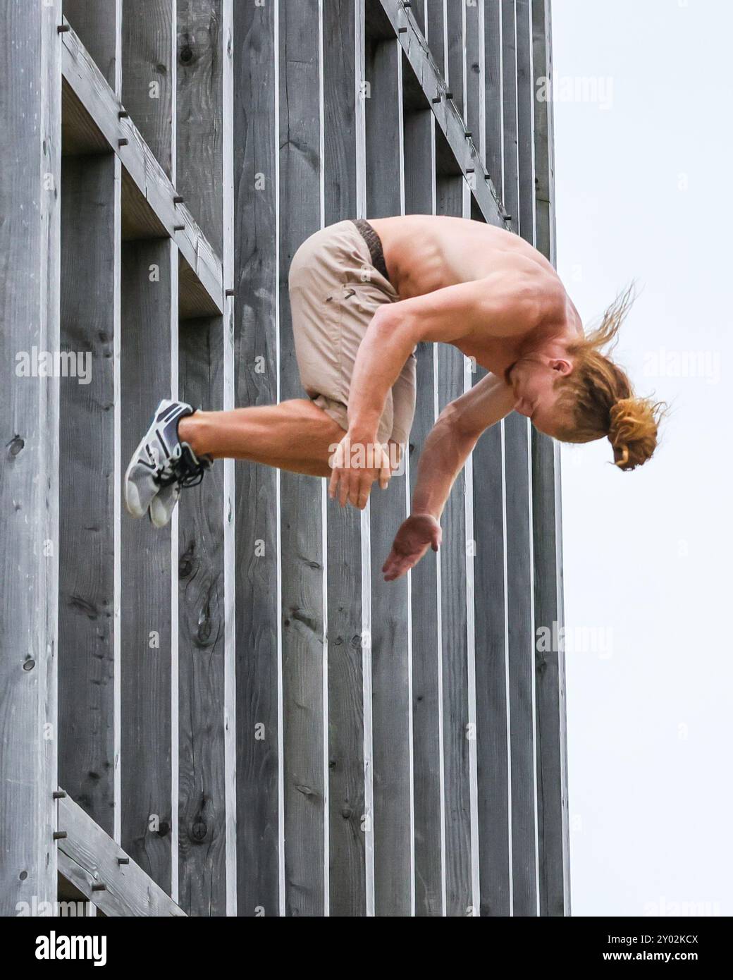 London, UK. 31st Aug, 2024. Life Lines - Five parkour performers from ...