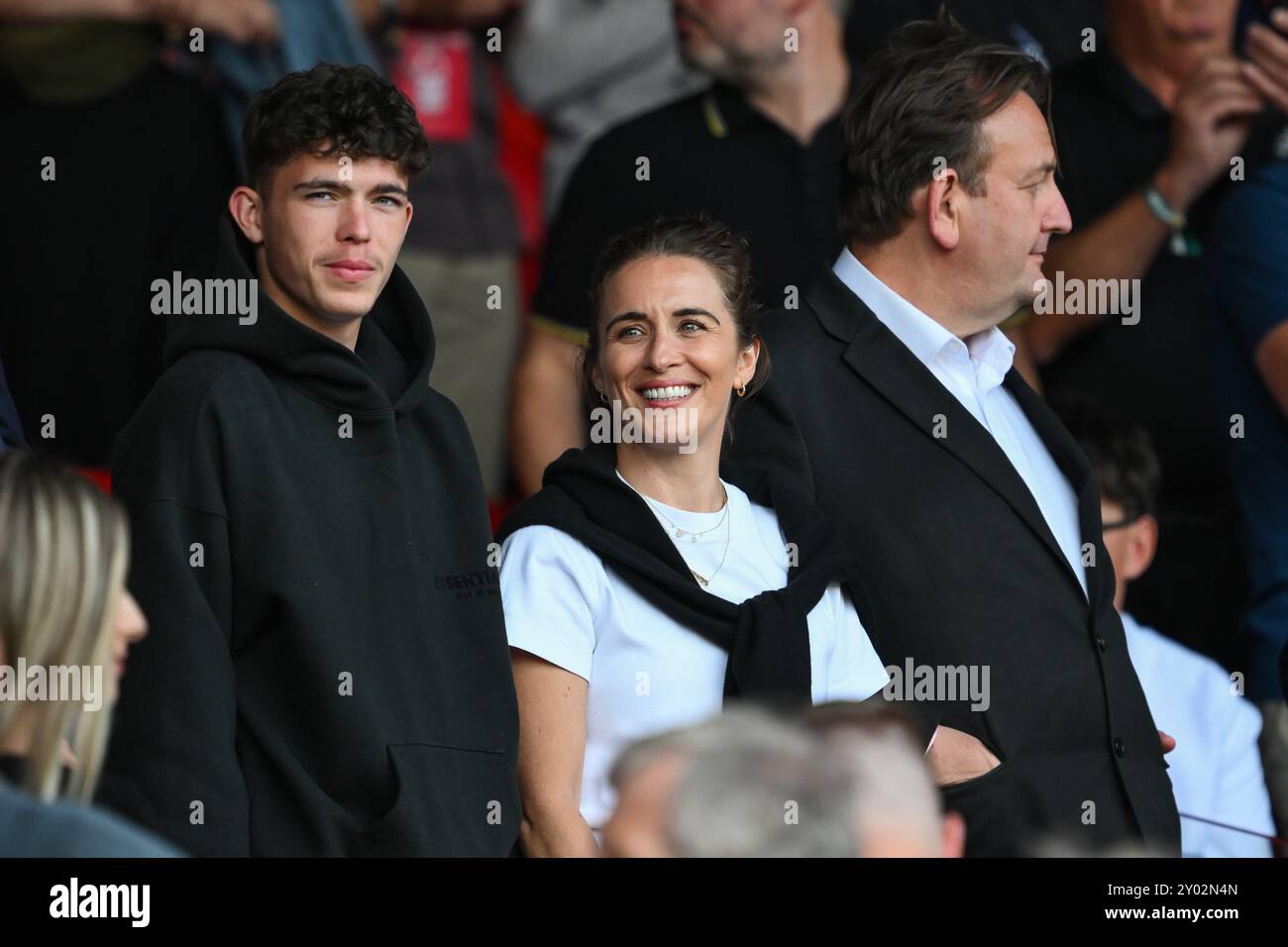 British Actress Vicky McClure in attendance of the Premier League match ...