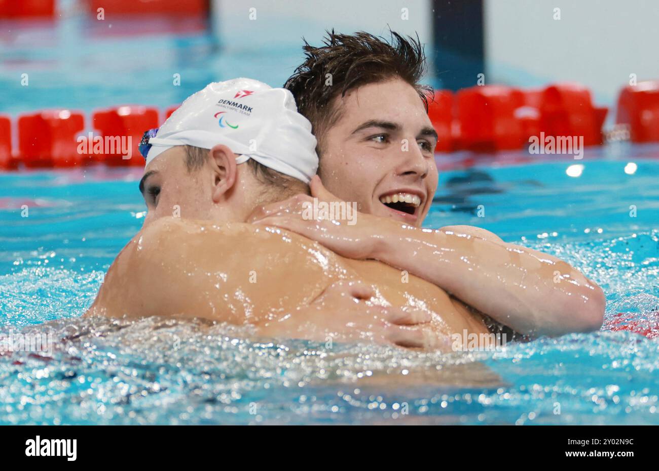 Ellard William of Great Britain reacts during the Para Swimming Men's ...