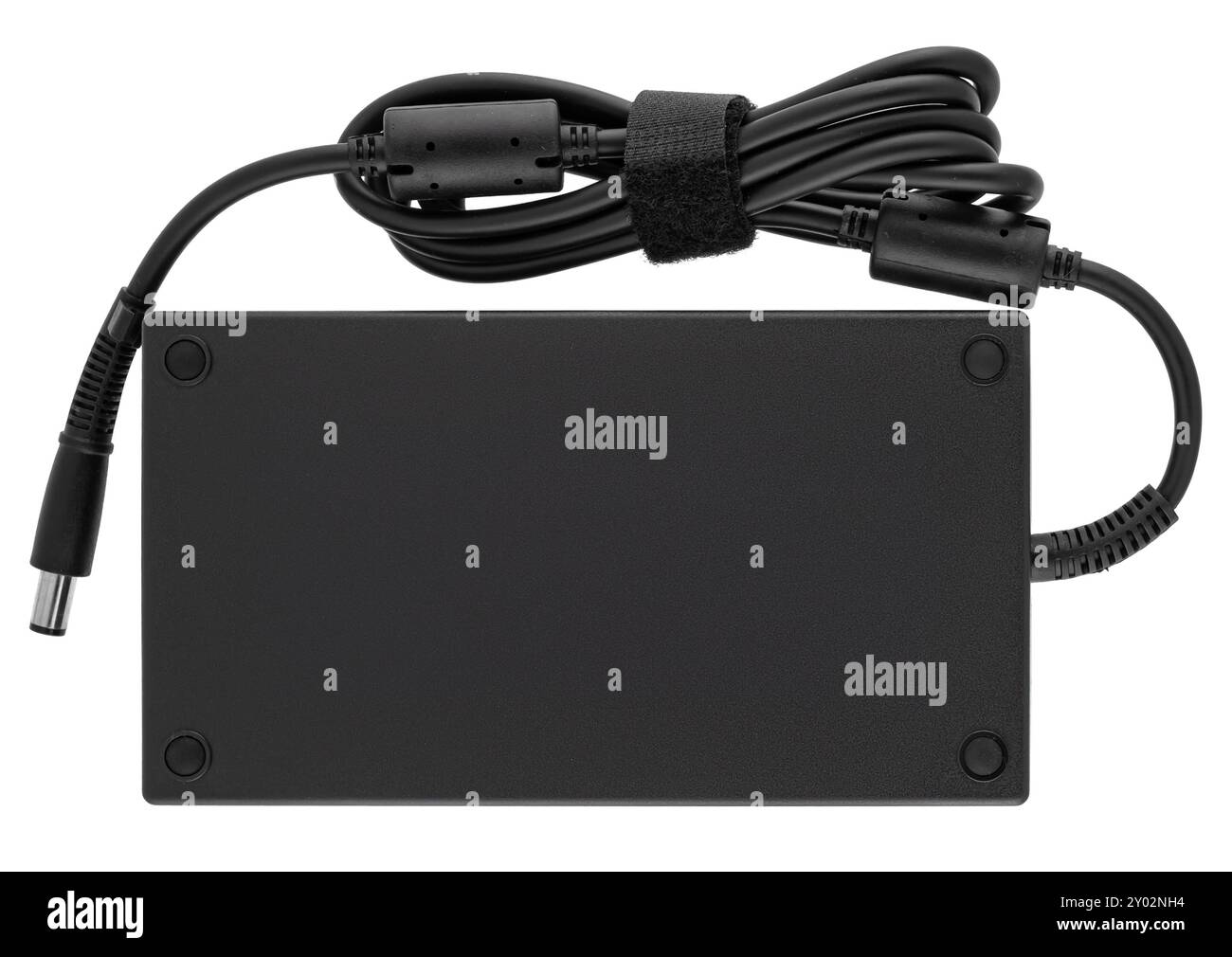 Laptop power adapter, on white background in insulation Stock Photo - Alamy