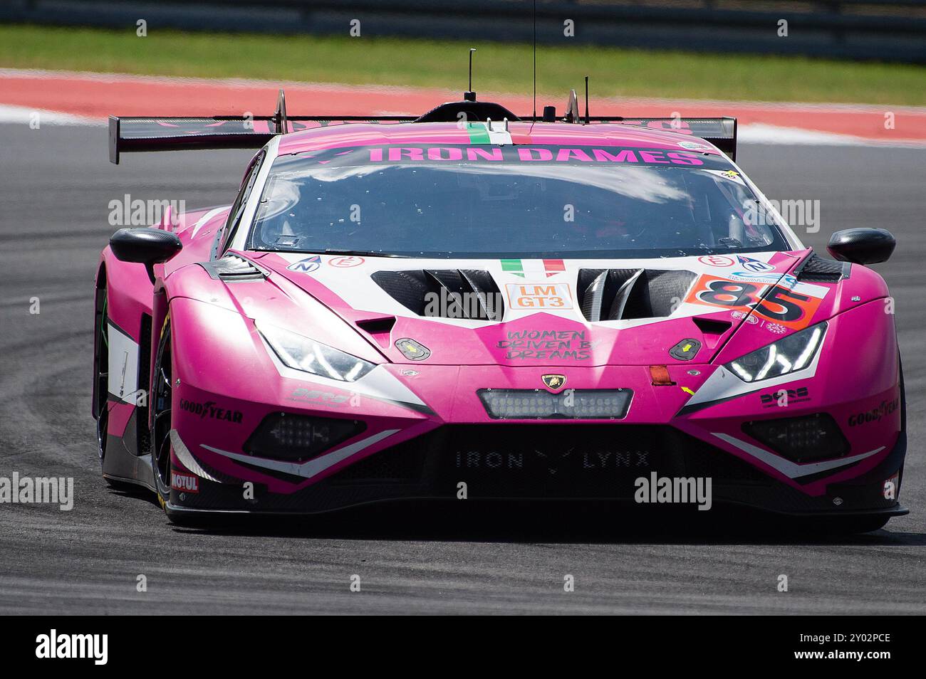 August 31, 2024: Sarah Bovy (85) Lamborghini Huracan LMGT3 Evo2 (Driver ...