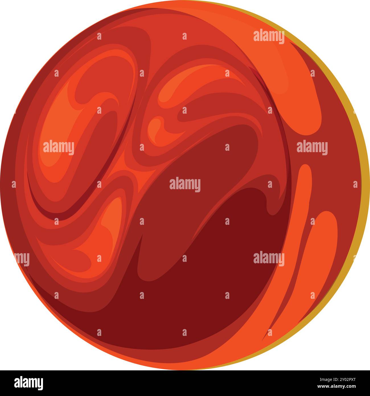 Red planet cartoon icon. Mars symbol. Space body Stock Vector Image ...