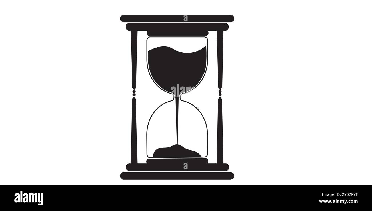 Hourglass antique timer symbol hi-res stock photography and images - Alamy