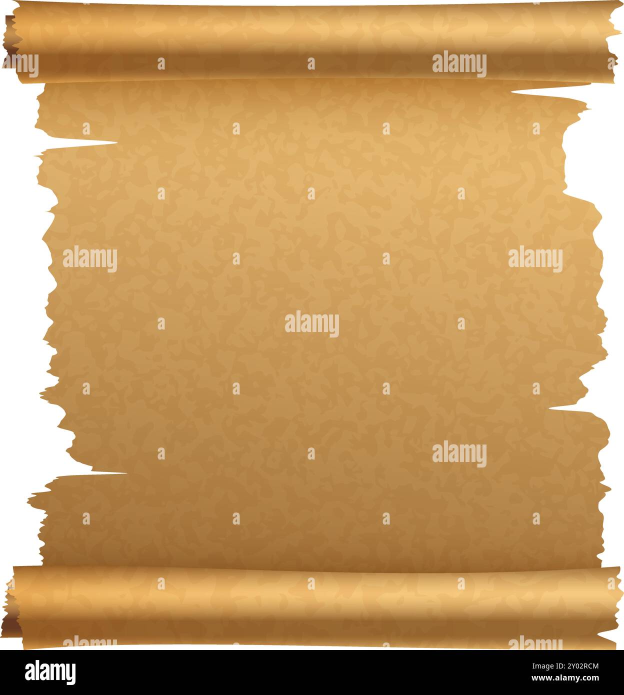 Old manuscript mockup. Brown vertical paper scroll Stock Vector Image & Art - Alamy