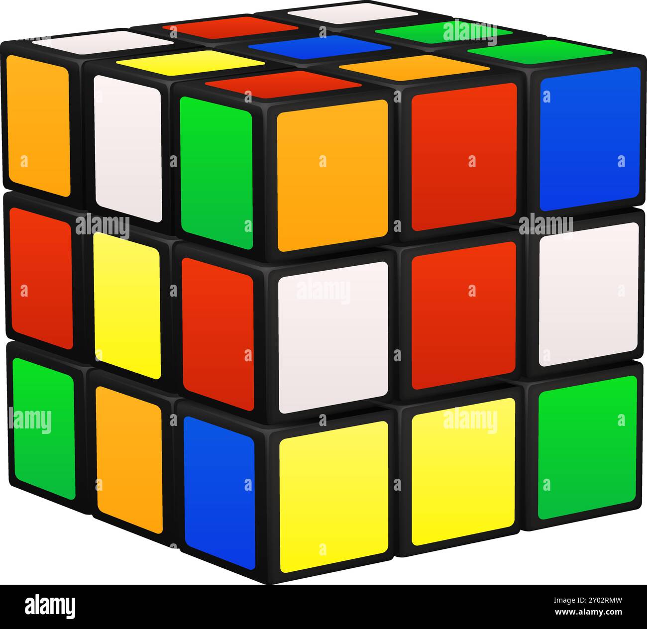 Colorful cub puzzle. Educational toy. Kid logic game isolated on white ...