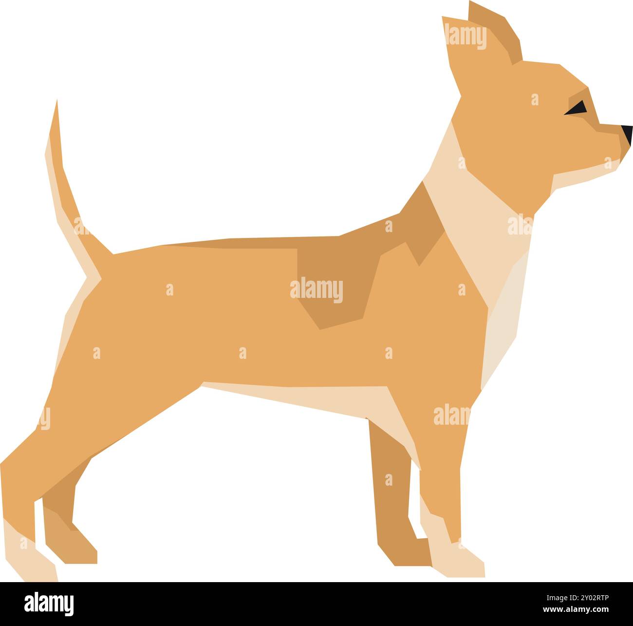 Chihuahua breed icon. Color dog side view Stock Vector Image & Art - Alamy