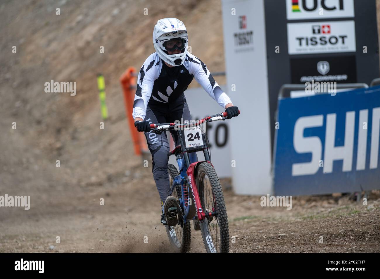 Pal Arinsal, Andorra : August 31 2024 : Lachlan Stevens-Mcnab of New ...