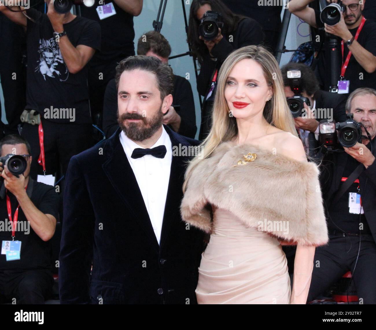 Angelina Jolie Pablo Larrain red carpet Maria premiere 2024 81st Venice ...