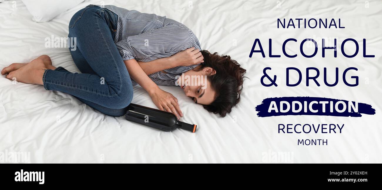 Banner for National Alcohol and Drug Addiction Recovery Month with ...