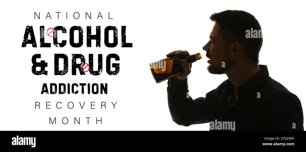 Banner for National Alcohol and Drug Addiction Recovery Month with ...
