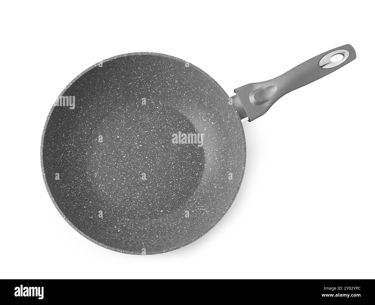 Frying pan on white background Stock Photo - Alamy
