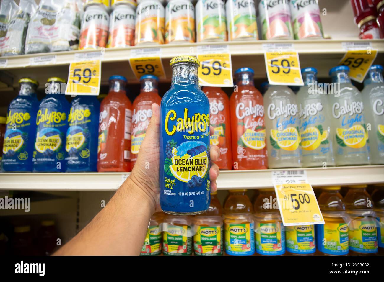 Los Angeles, California, United States - 05-20-2022: A view of a hand ...