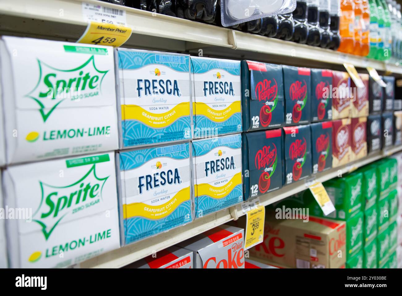 Los Angeles, California, United States - 05-20-2022: A view of several ...