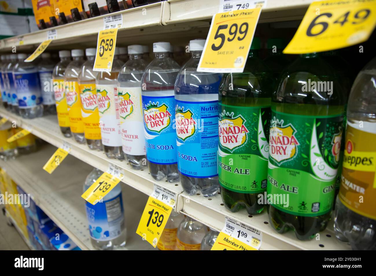 Los Angeles, California, United States - 05-20-2022: A view of several ...