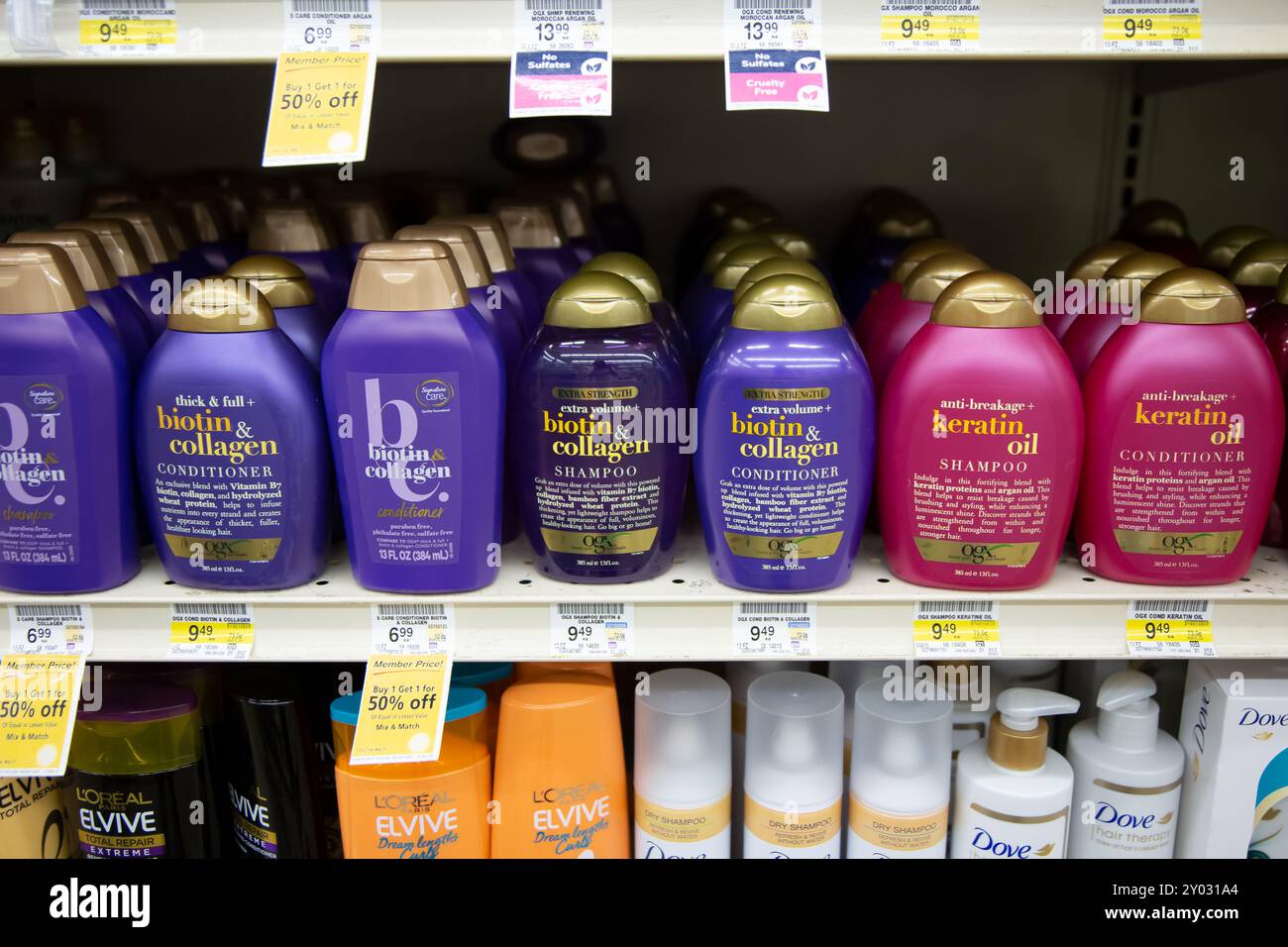 Los Angeles, California, United States - 05-20-2022: A view of several ...