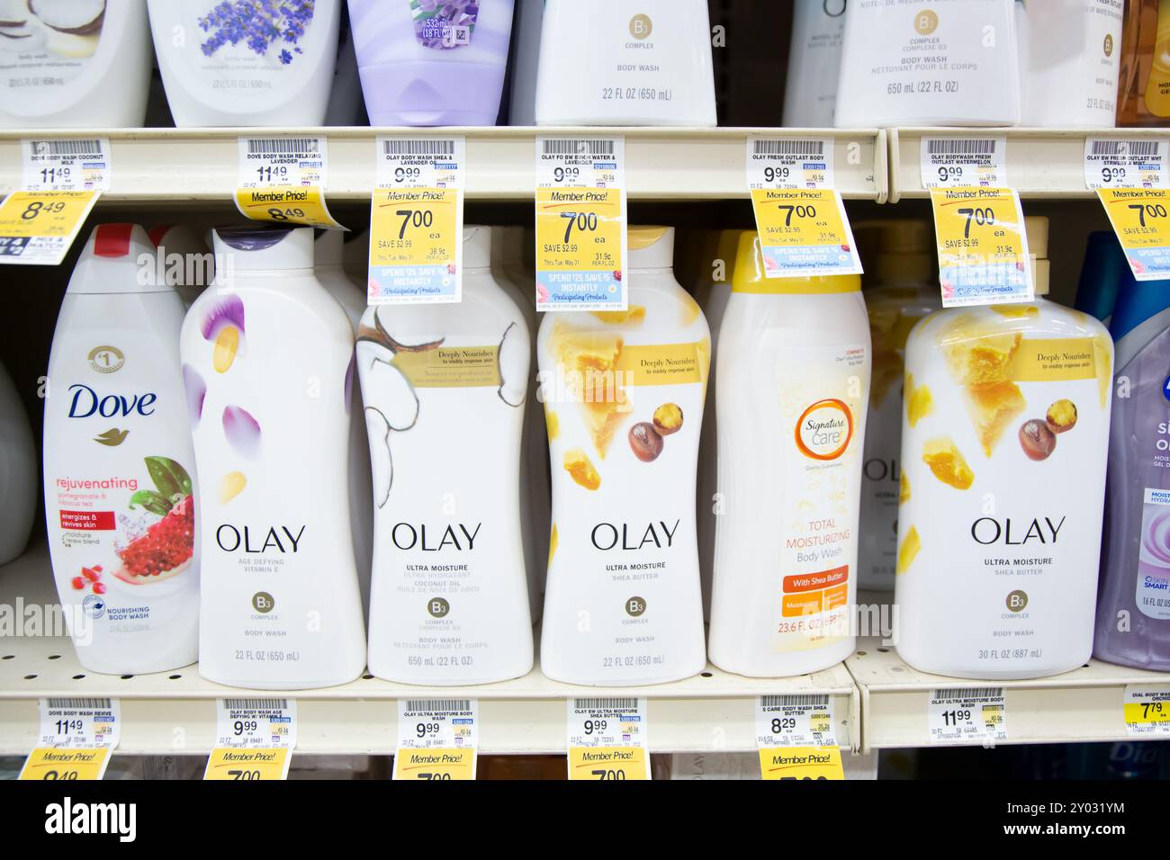 Los Angeles, California, United States - 05-20-2022: A view of several ...