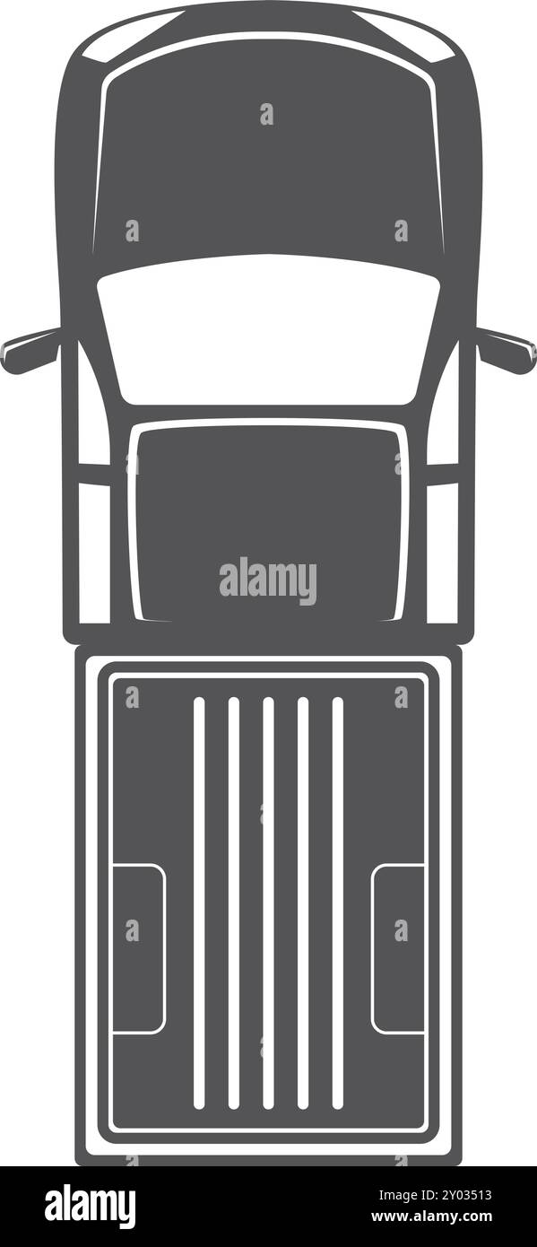 Overhead view white car Black and White Stock Photos & Images - Alamy