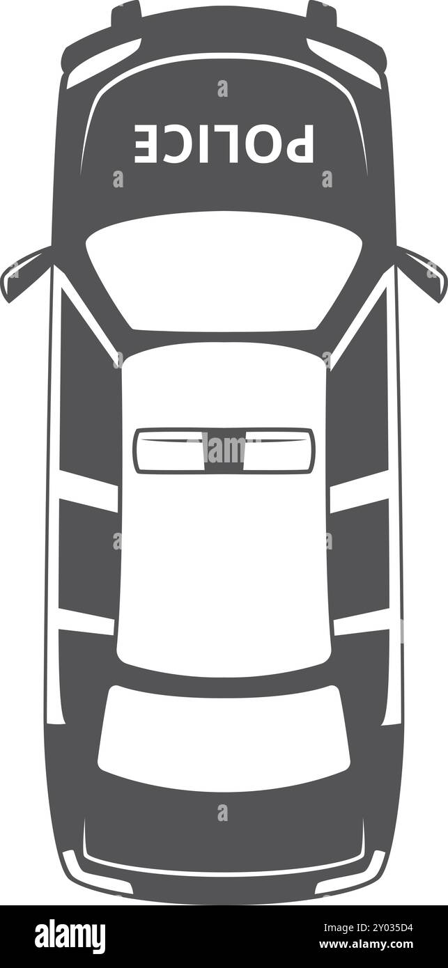 Police electric car on Stock Vector Images - Alamy