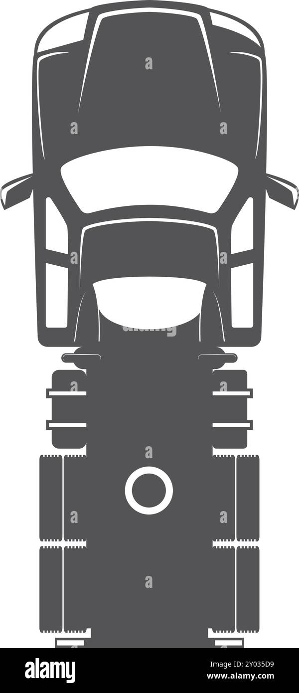 Overhead logistics view Stock Vector Images - Alamy