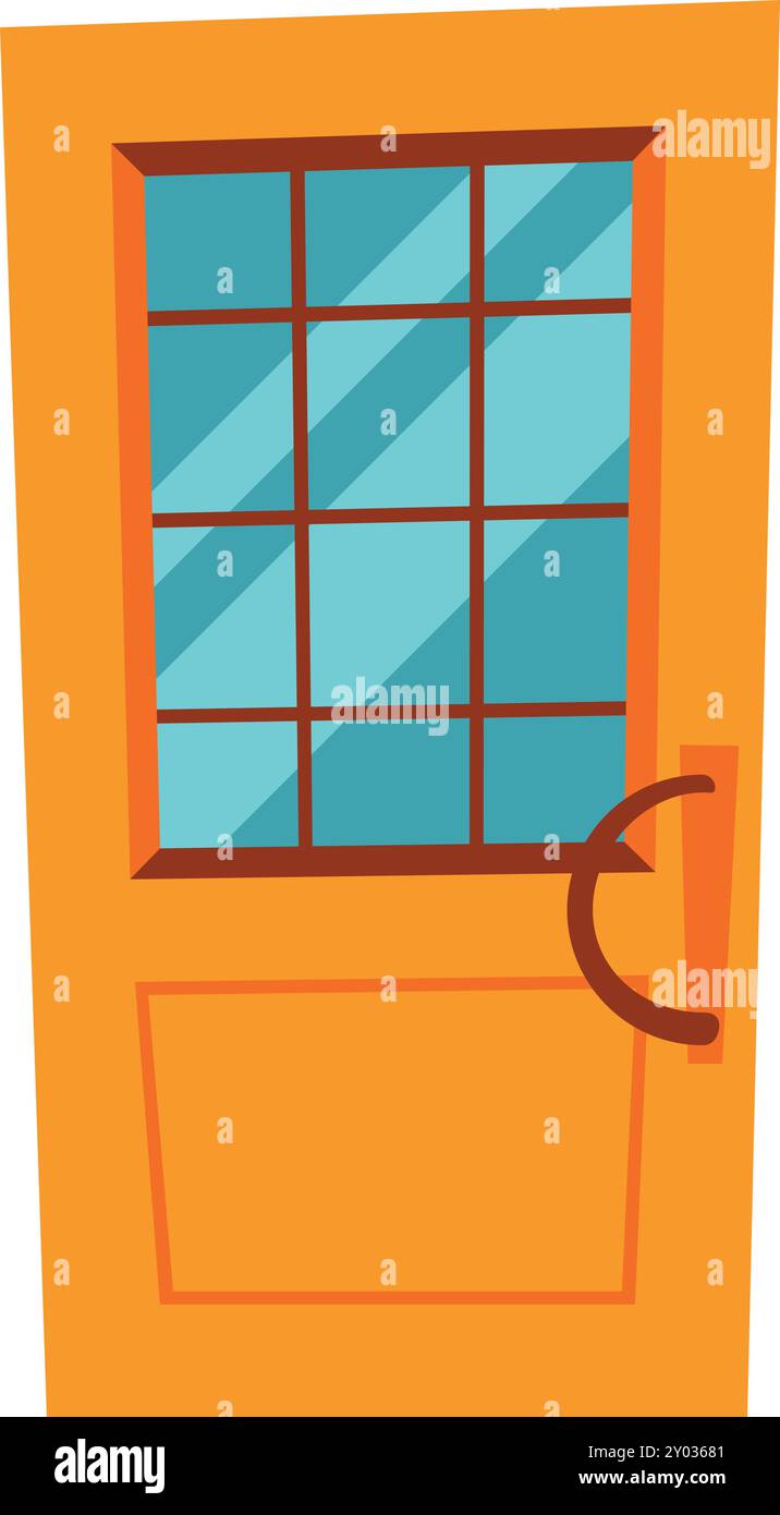 Door ajar isolated Stock Vector Images - Alamy