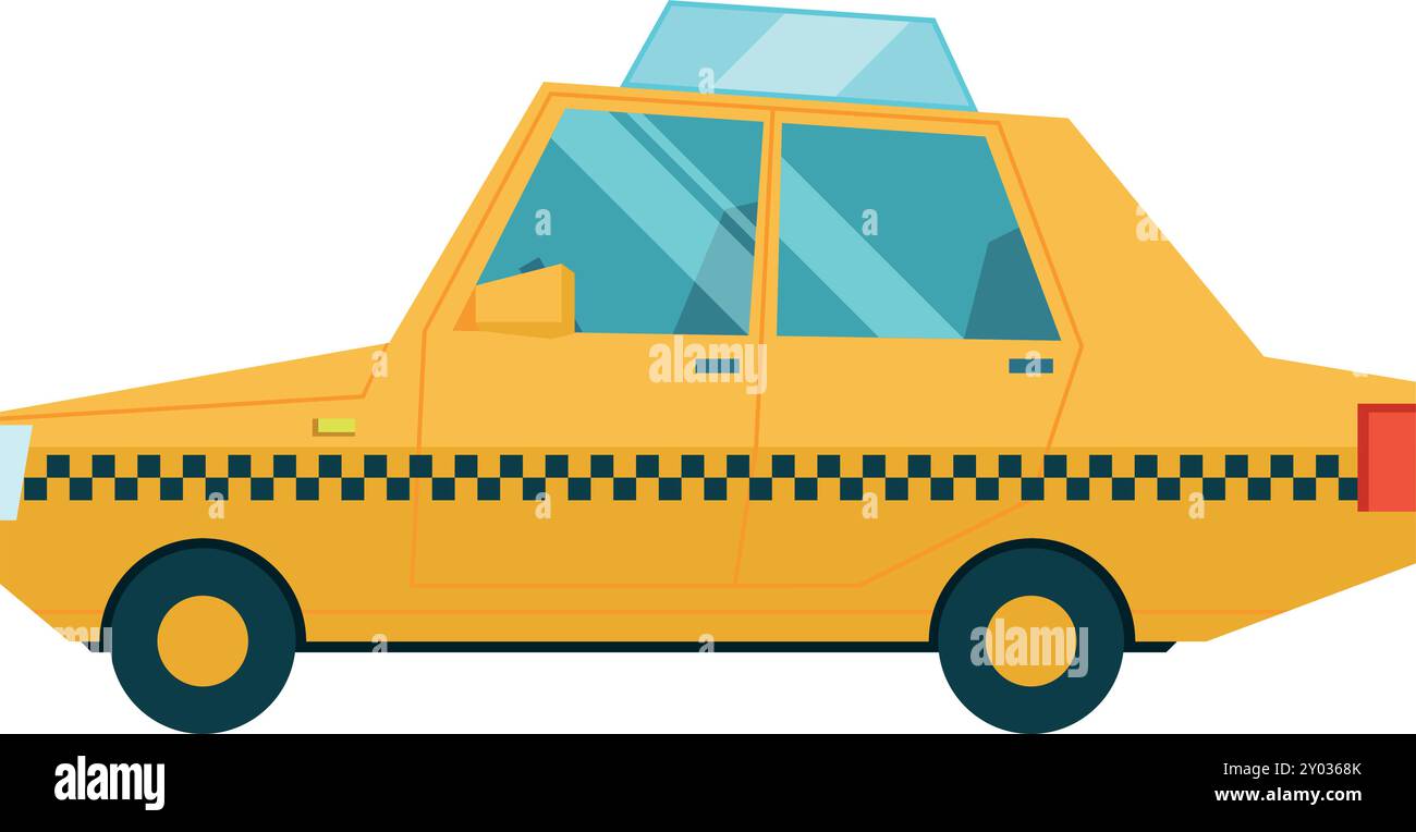 Taxi color icon. Cartoon car passenger service Stock Vector Image & Art ...