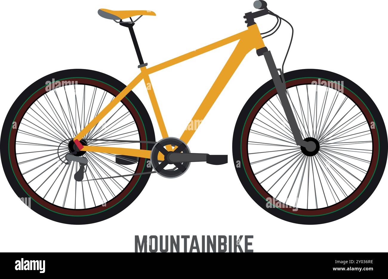 Mountain bike side view. Yellow adult bicycle Stock Vector Image & Art ... Mountain bike side view. Yellow adult bicycle Stock Vector Image & Art ...