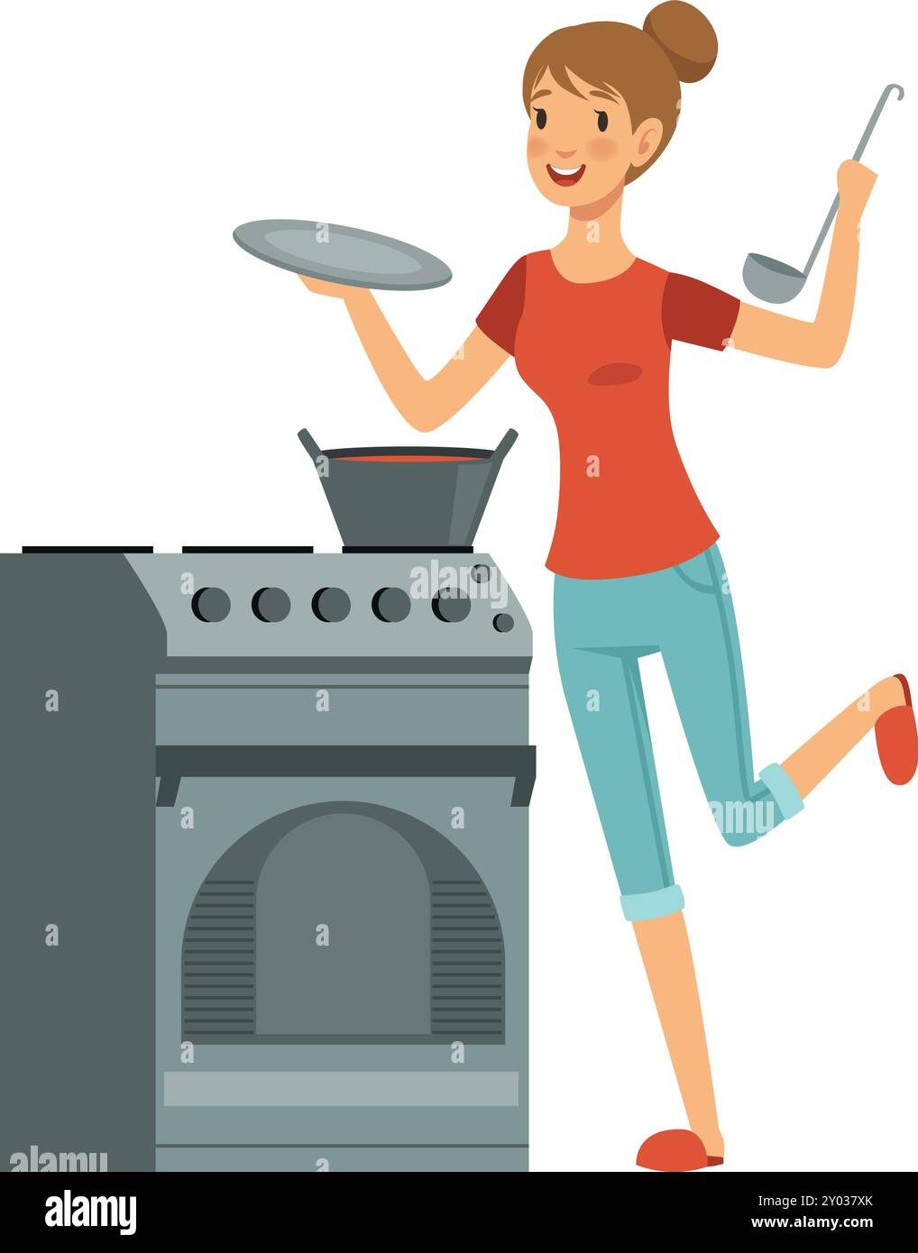 Retro housewife Cut Out Stock Images & Pictures - Alamy