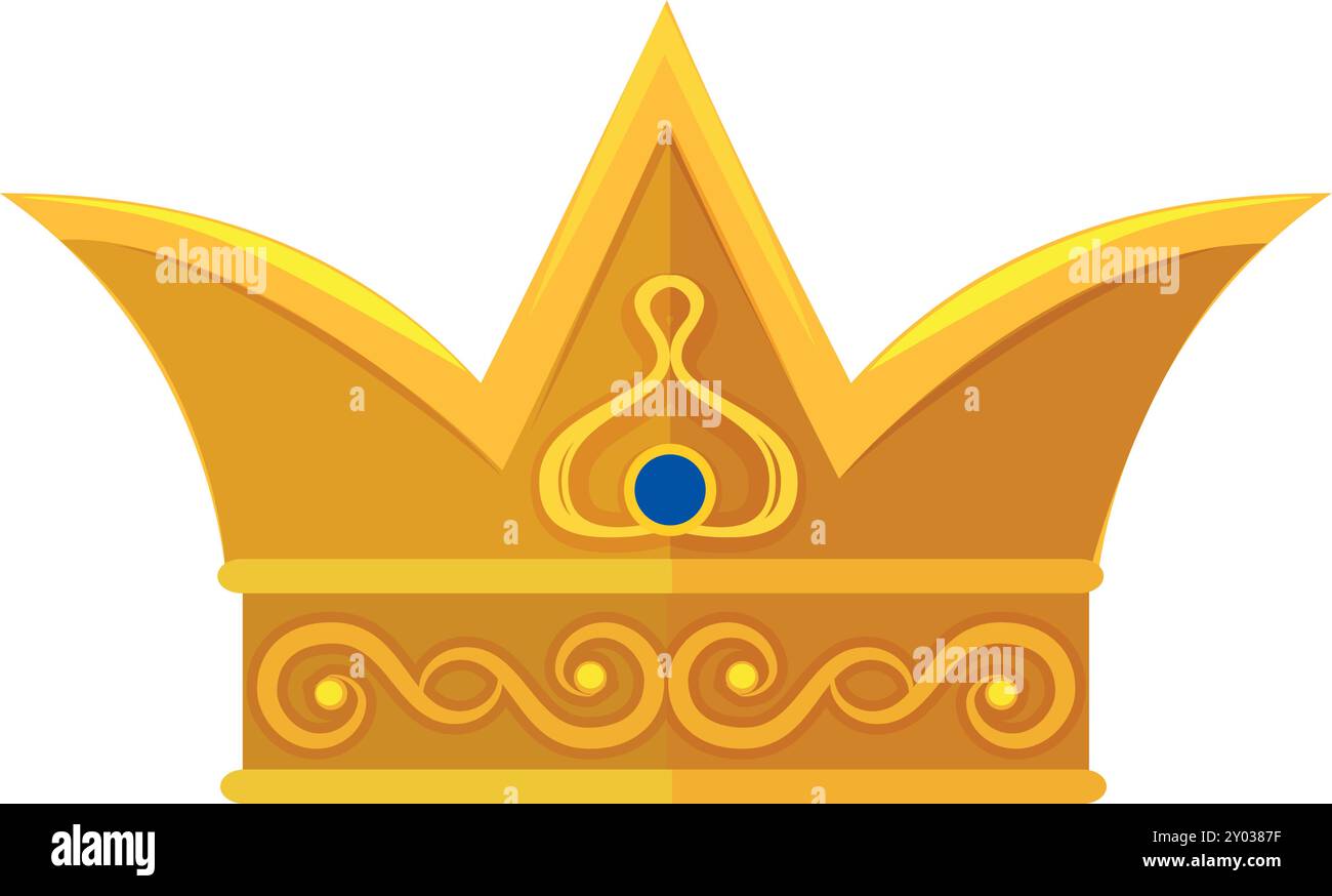 King crown icon. Royal golden ruler symbol Stock Vector Image & Art - Alamy