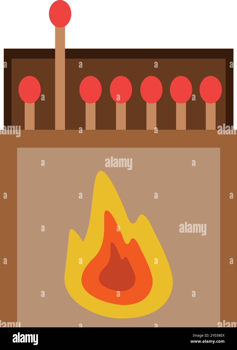 Matchbox fire Stock Vector Images - Alamy