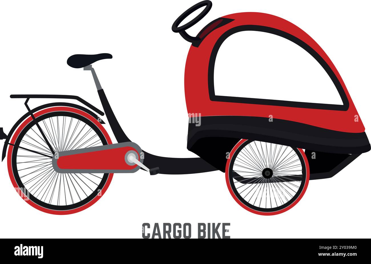 Box cargo bike Stock Vector Images - Alamy