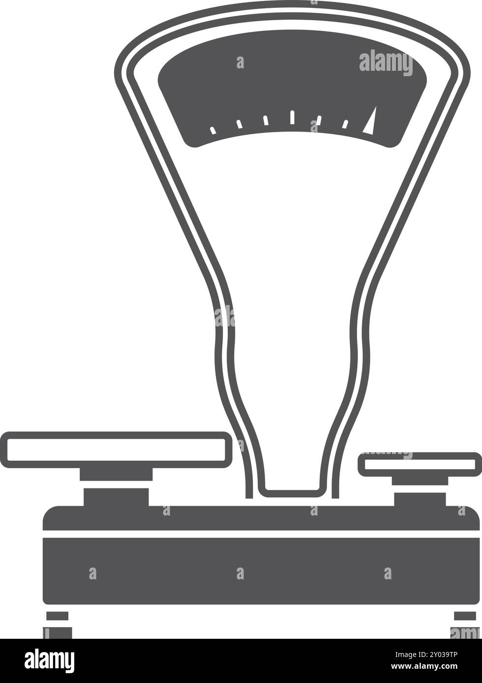 Old scale meter measure weight Stock Vector Images - Alamy
