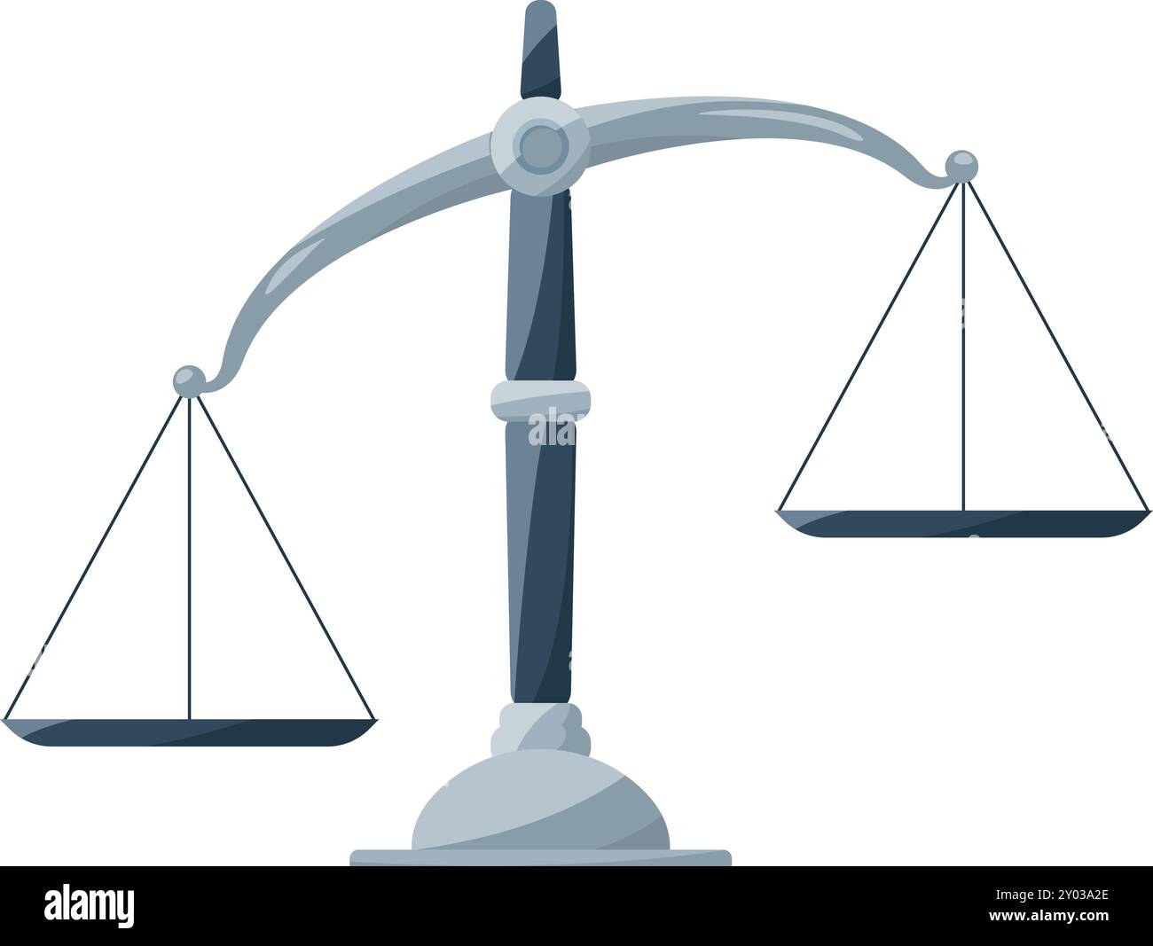 Imbalance cartoon icon. Scale measurement. Liberty or justice Stock ...