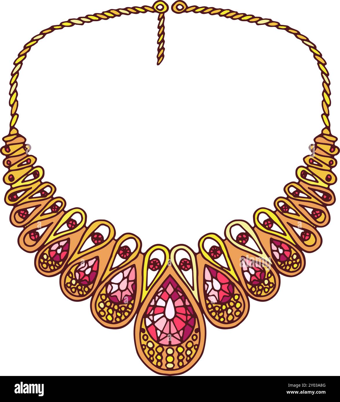 Cartoon magic pendant necklace Stock Vector Images - Alamy