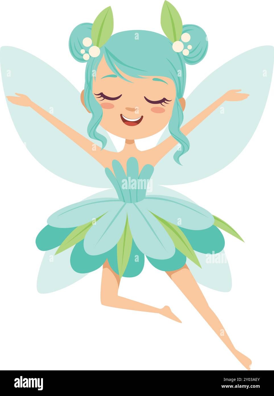 Flying fairy girl. Magic fantasy creature character Stock Vector Image ...
