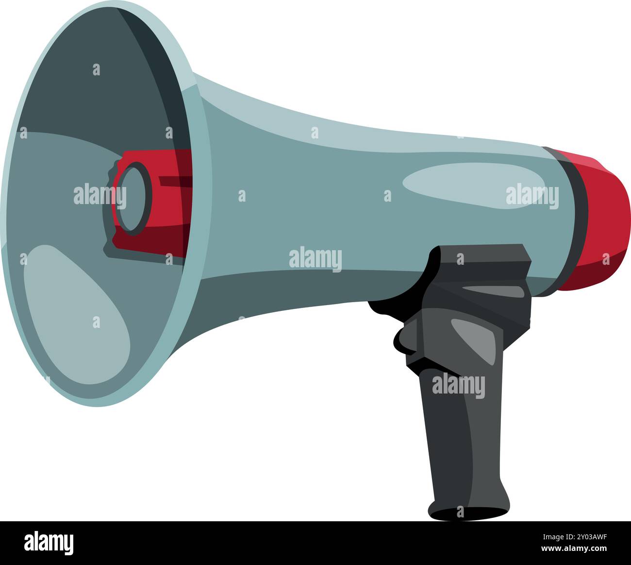 Bullhorn cartoon icon. Loudspeaker symbol. Megaphone sign Stock Vector ...